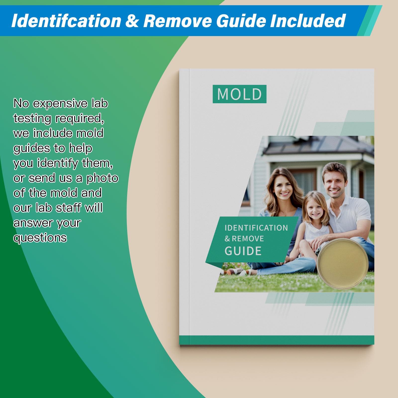 Mold Test Kit for Home - 12 Simple Detection Tests,Test HVAC System,Home Surfaces,& Indoor Air Quality Testing Kits,DIY Mold Detector at Home,Includes Detailed Mold Identification Guide,air Tester