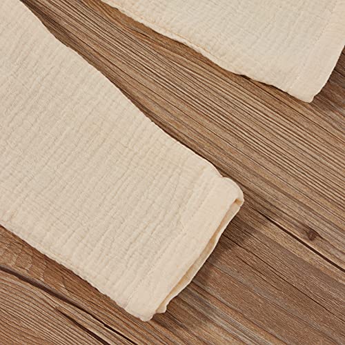 Toddler Kids Baby Girl Sleeveless Ruffle Romper Jumpsuit Backless Playsuit Outfit Overalls (Beige, 2-3 Years)