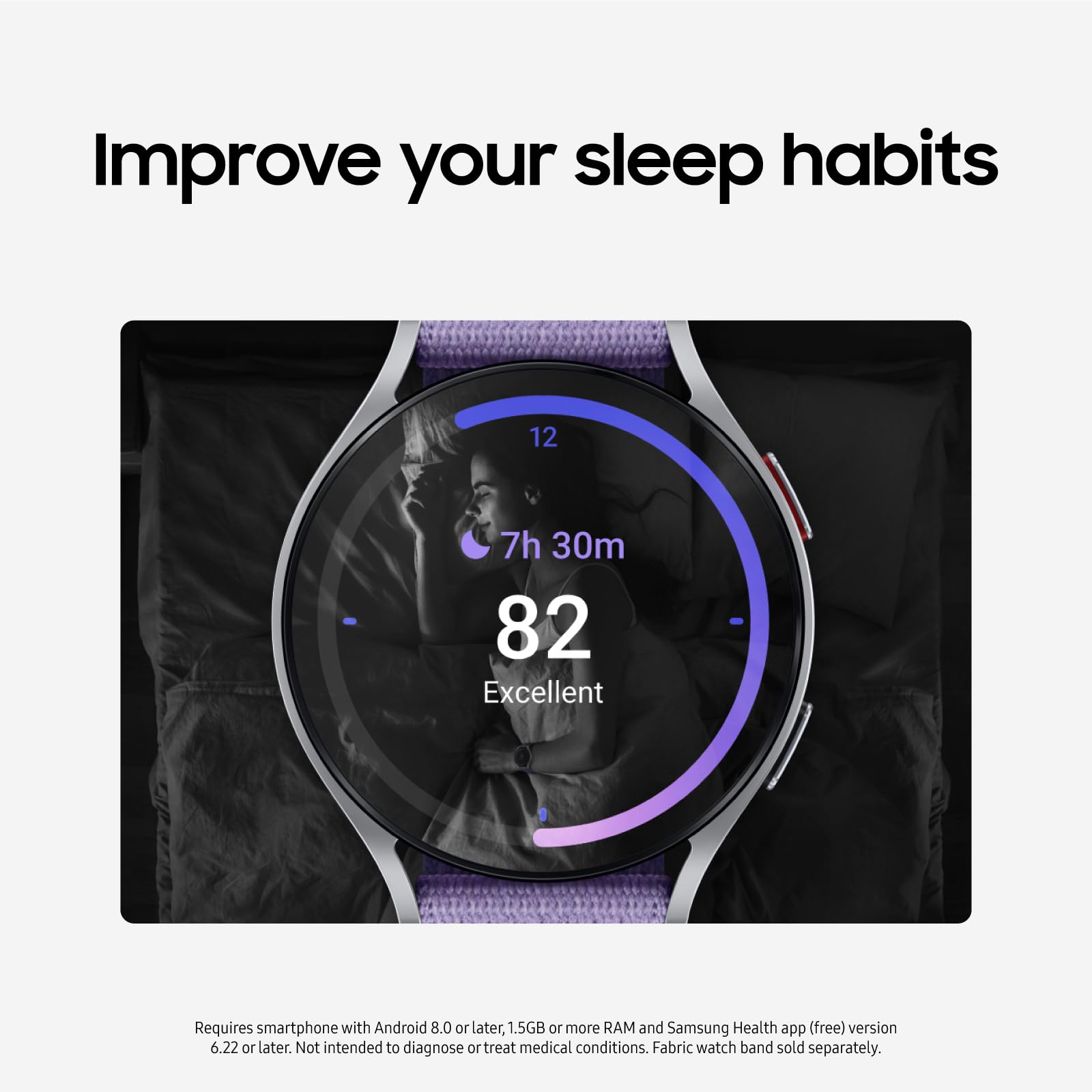 SAMSUNG Galaxy Watch 6 44mm Bluetooth Smartwatch w/ Fitness Tracker, Personalized HR Zones, Advanced Sleep Coaching, Heart Monitor, BIA Sensor, Biggest Screen, US Version, Graphite (Renewed)