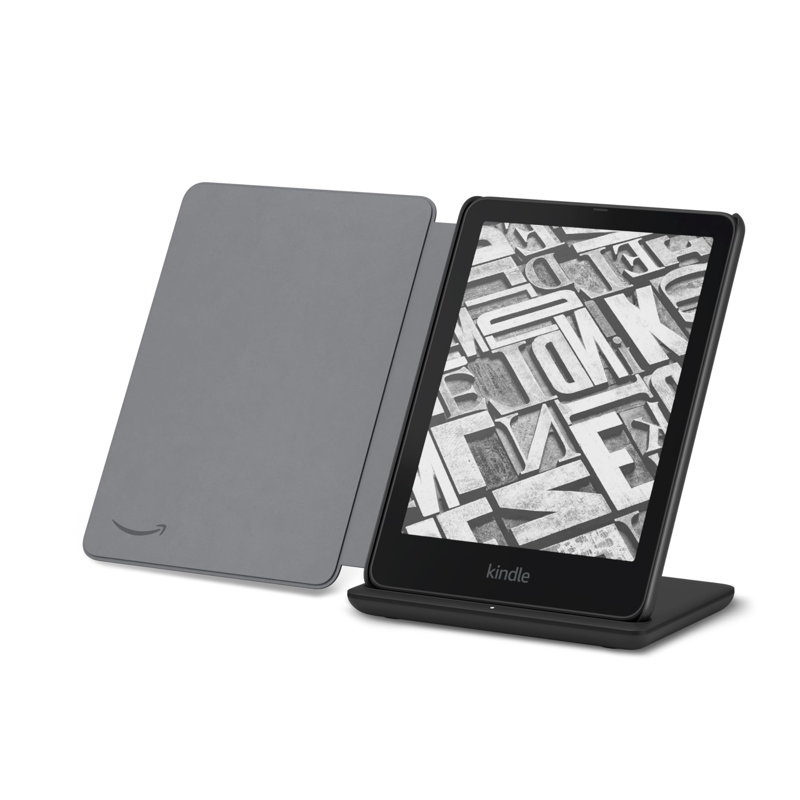 All New, Made for Amazon, Wireless Charging Dock for Kindle Paperwhite Signature Editions (2022 & 2024 Releases) and Kindle Colorsoft Signature Edition (2024 Release)