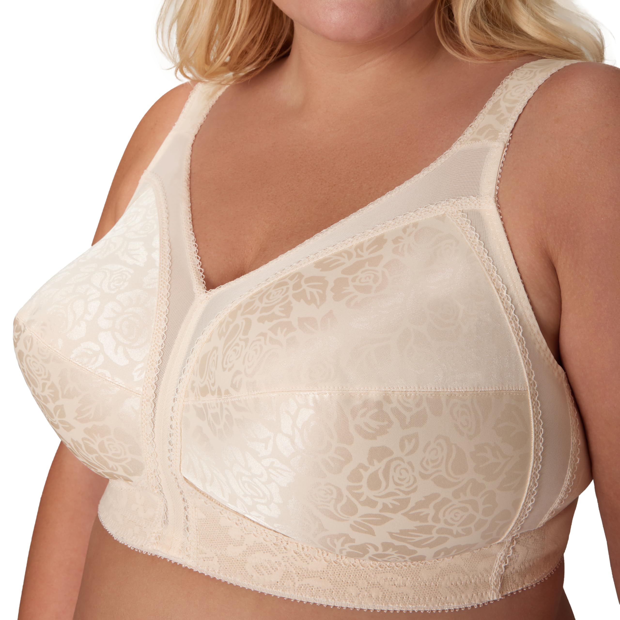 Playtex Women's Plus Size 18 Hour Original Comfort Strap Bra #4693, Natural Beige, 46 D