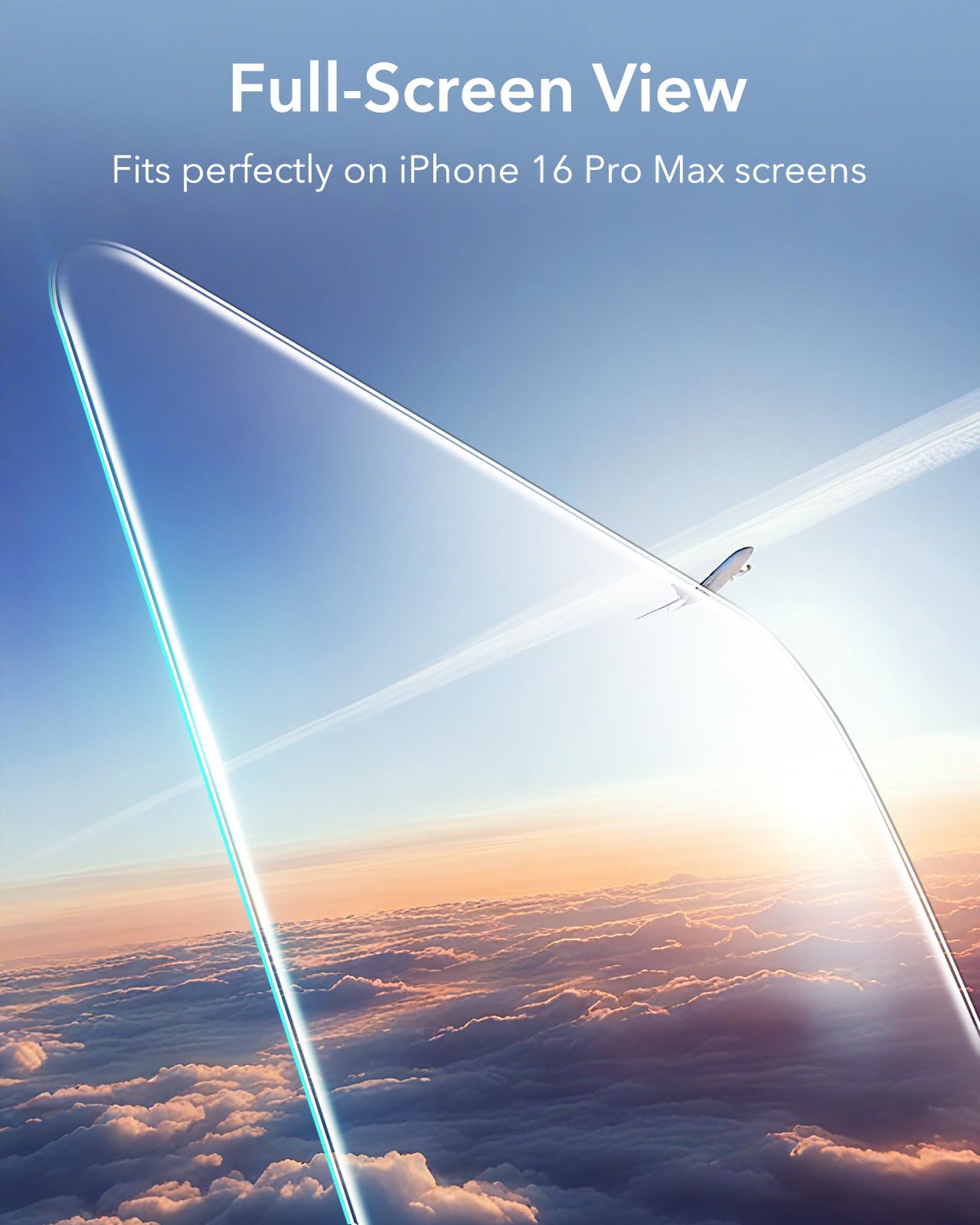 ESR 3 Pack for iPhone 16 Pro Max Screen Protector, [9H Hardness] [Military Grade Shatterproof] Tempered Glass Film with Flawless Fit Tray, HD Clear, Scratch Resistant