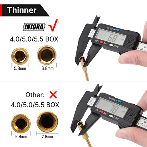 INJORA Hex Screwdrivers Nut Driver Wrench HSS RC Tools Kit for TRX4M SCX24 FCX24 1/18 1/24 RC Mini Crawler Car, 7PCS