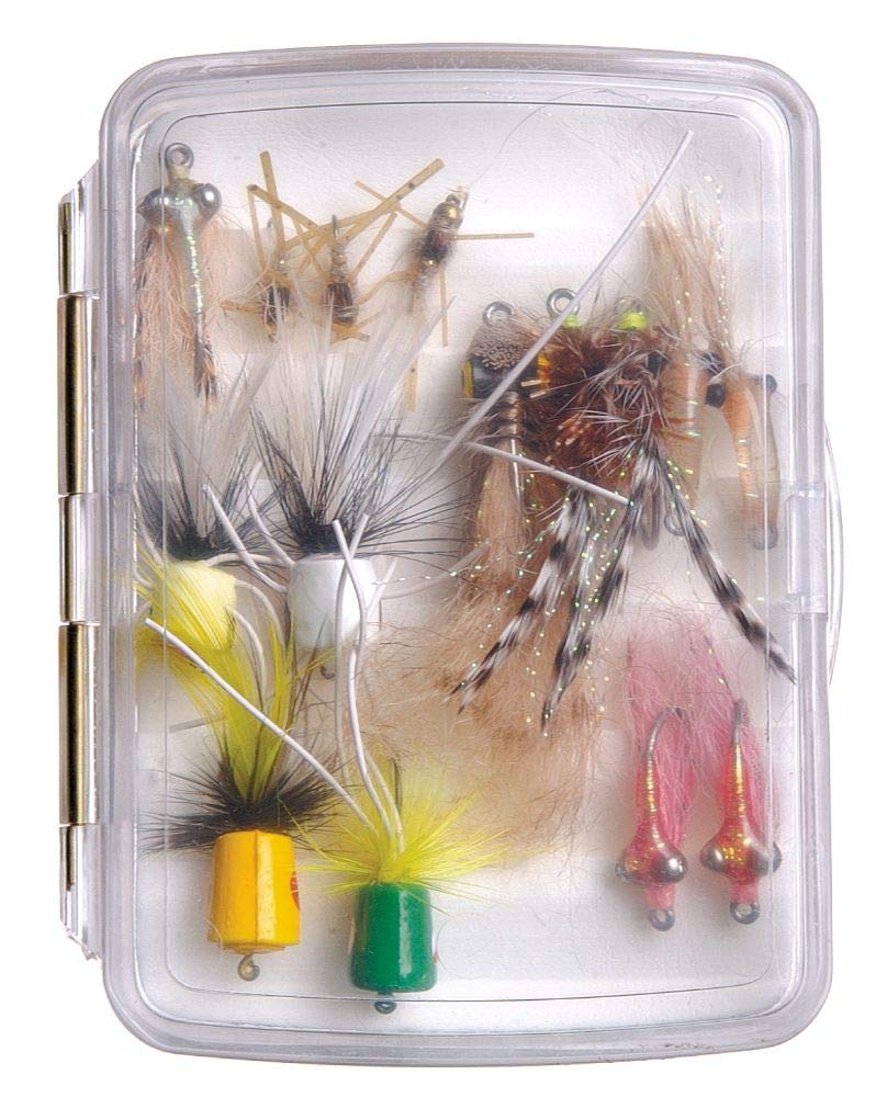 Flambeau Outdoors 2025 Small Streamside Pocket Precision Fly Box, Fly Fishing Organizer with Foam, Clear/White