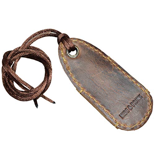 Hide & Drink, Leather_Lanyard Pen Holder, School & Office Supplies, Bookworm Accessories, Handmade Includes 101 Year Warranty :: Bourbon Brown