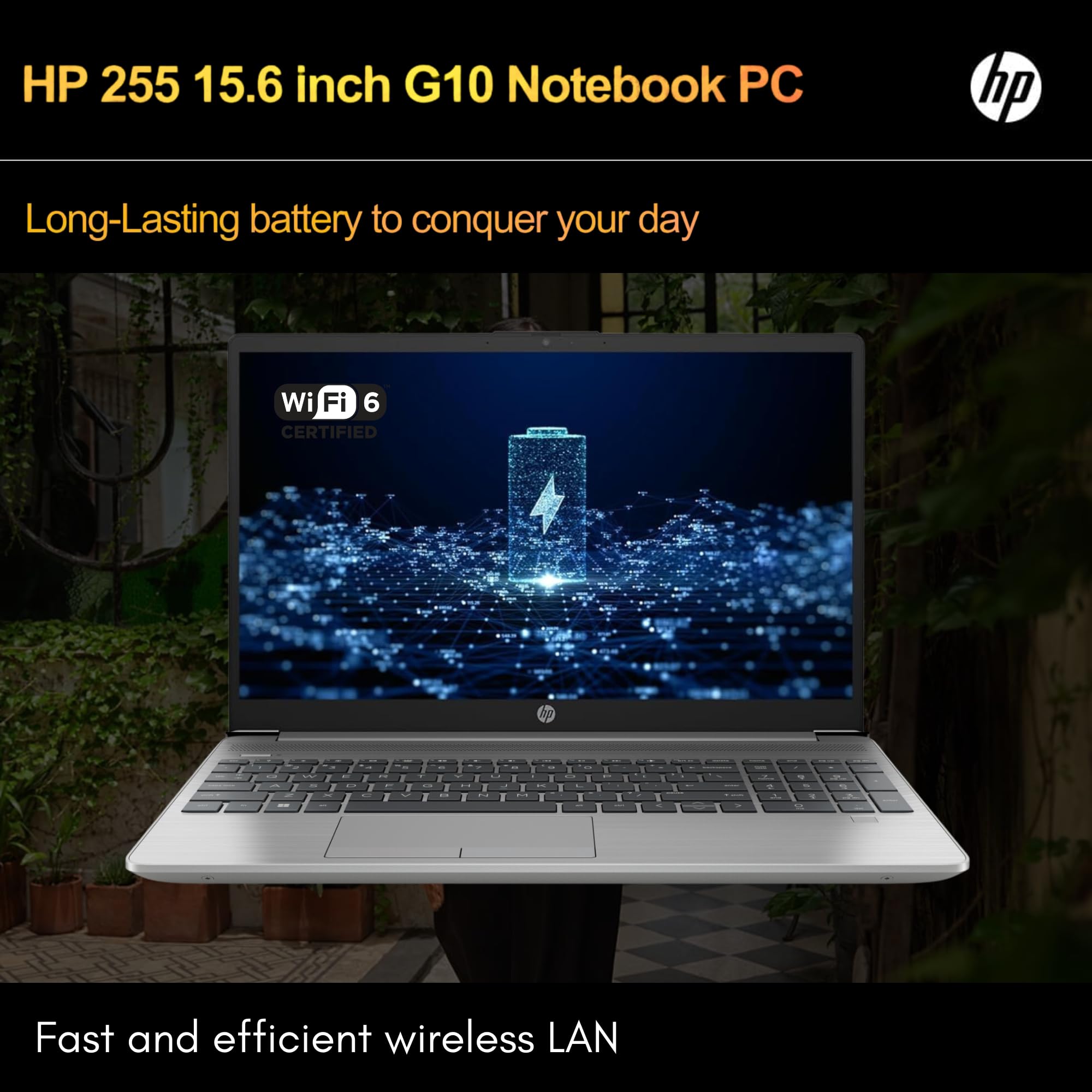 HP 255 G10 Laptop for Home or Work, 16GB RAM, 1TB SSD, 15.6" Full HD, Ryzen 3 7330U (Beat Intel i5-1135G7), HDMI, USB-C, Windows 11 Pro, Business and Fun Ready