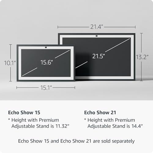 All-new Amazon Echo Show 15 | A stunning HD 15.6" smart kitchen TV for home organization with Alexa
