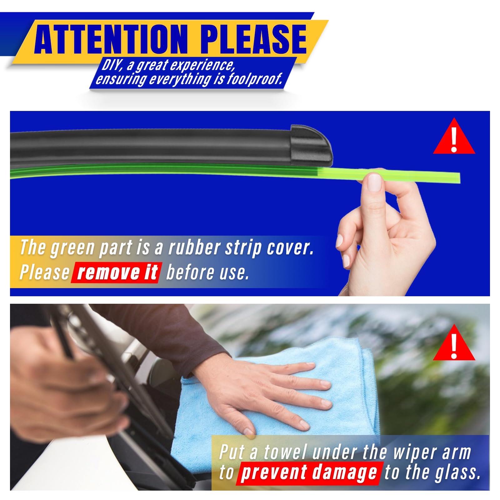 3 wipers Replacement for 2014-2021 Jeep Grand Cherokee, Windshield Wiper Blades Original Equipment Replacement - 22"/21"/11" (Set of 3) U/J HOOK