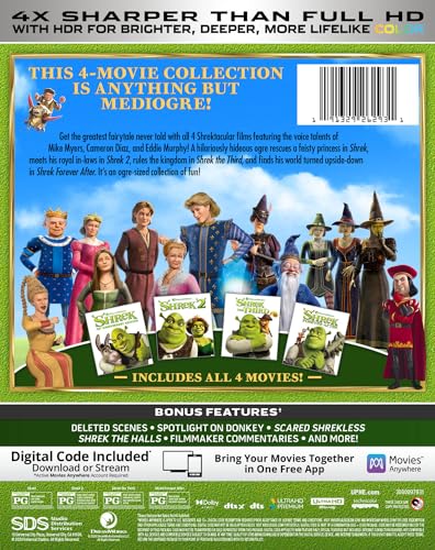 Shrek 4-Movie Collection - 4K Ultra HD + Digital [4K UHD]