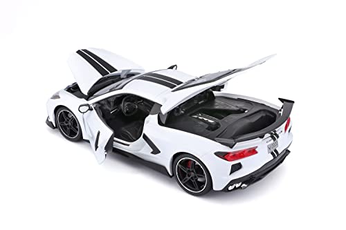 Maisto del 2020 Chevrolet Corvette Stingray Coupe (High Wing) 1/18 Scale (31455B), Blue