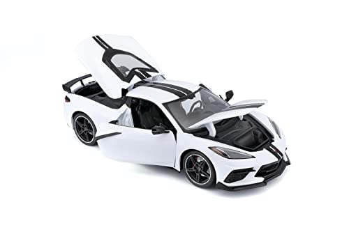 Maisto del 2020 Chevrolet Corvette Stingray Coupe (High Wing) 1/18 Scale (31455B), Blue