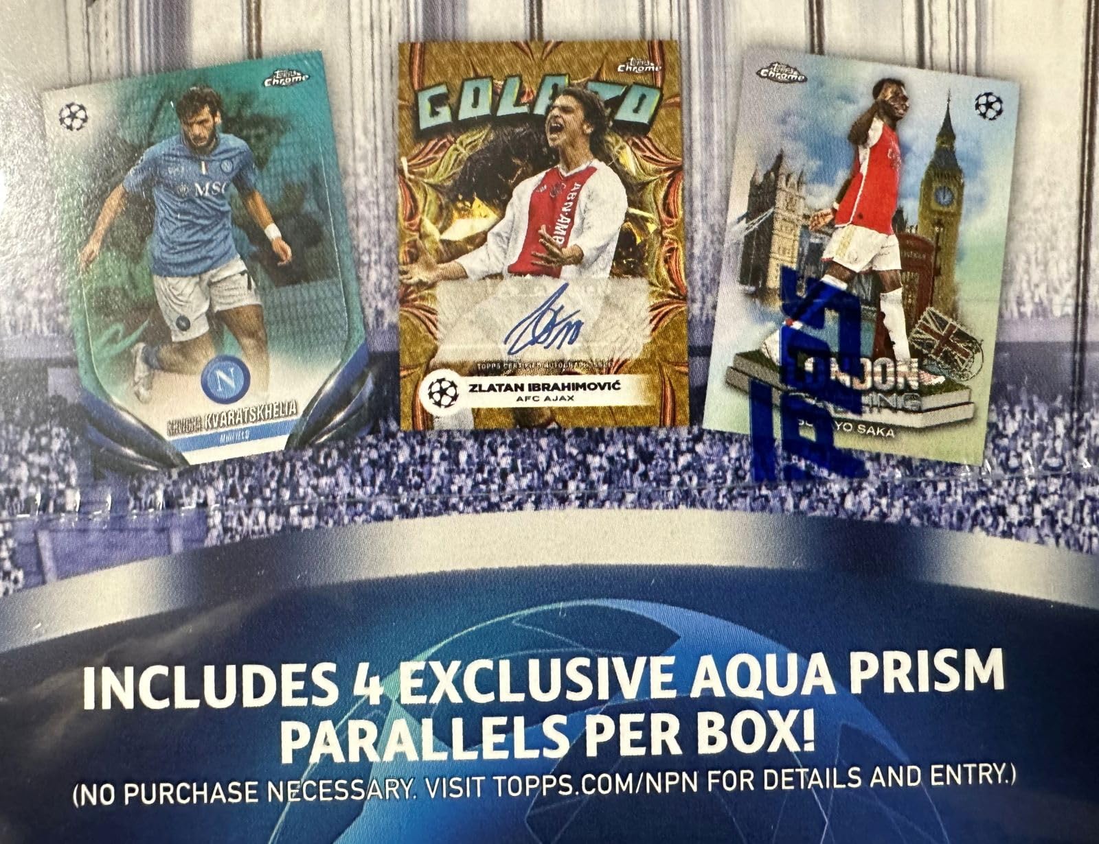 2023/24 Topps Chrome UEFA Club Competitions Soccer Value Box