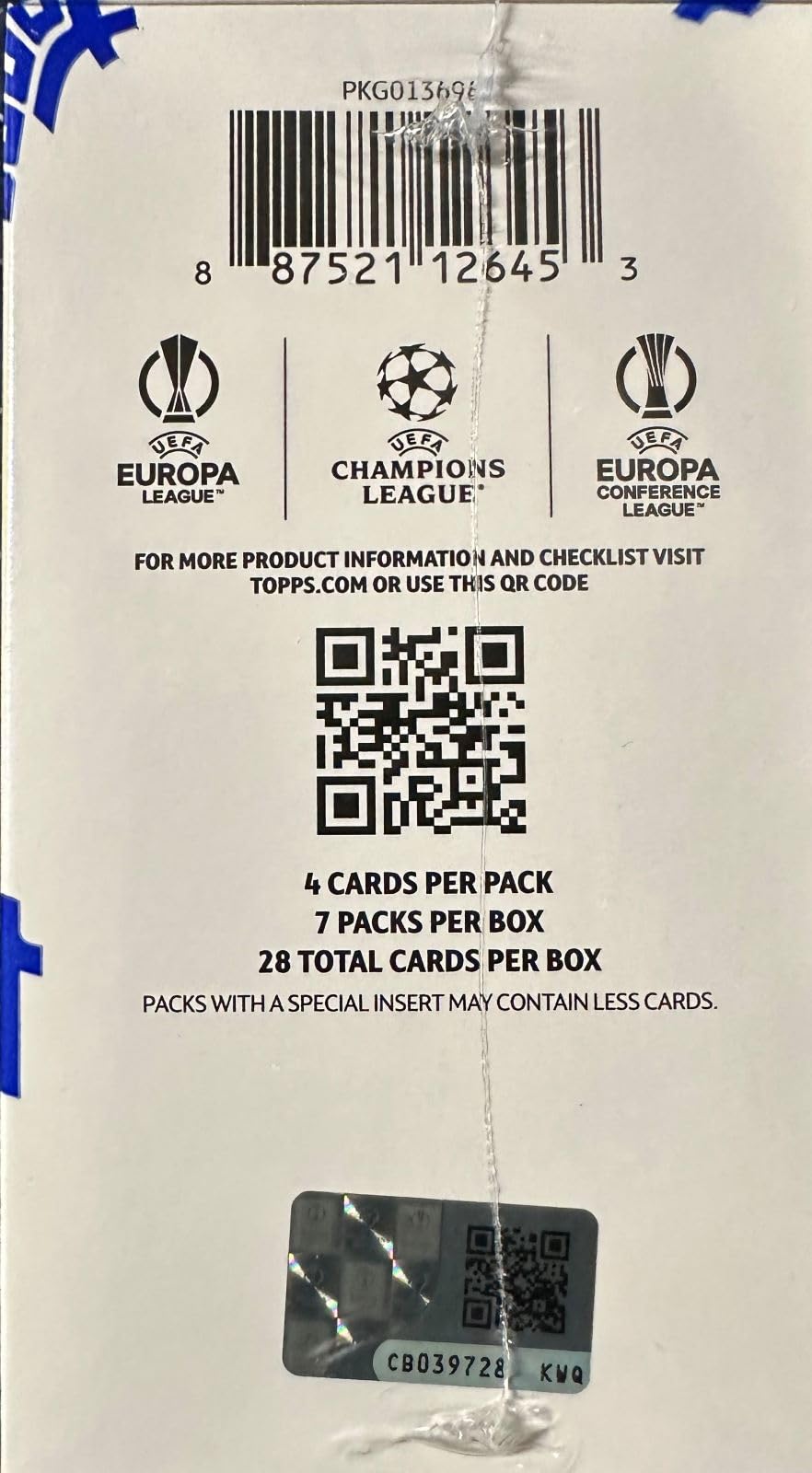 2023/24 Topps Chrome UEFA Club Competitions Soccer Value Box