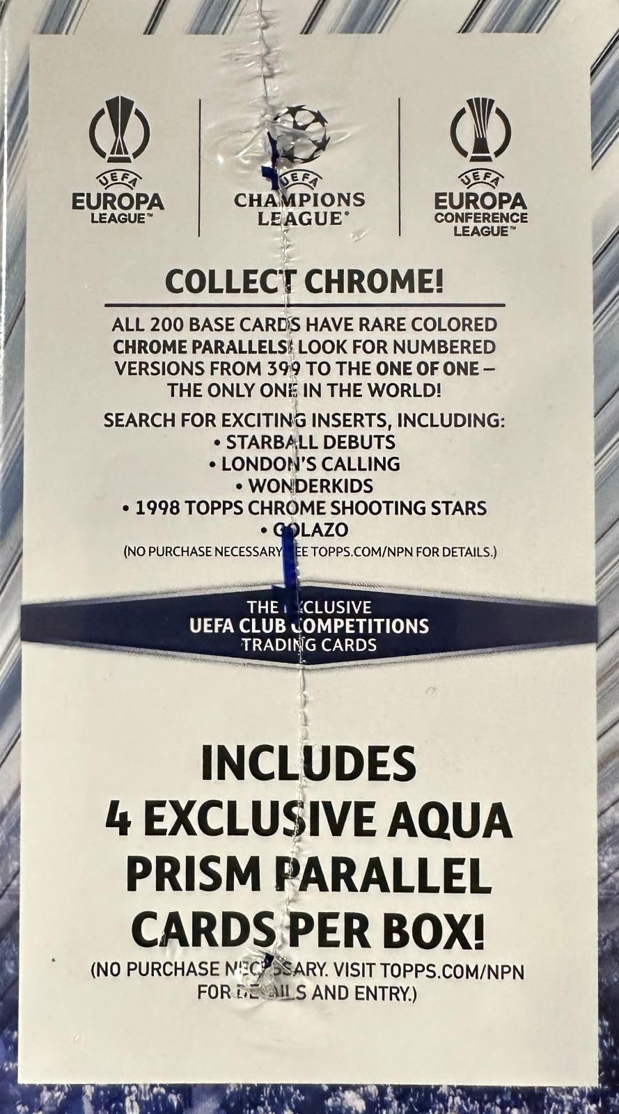 2023/24 Topps Chrome UEFA Club Competitions Soccer Value Box