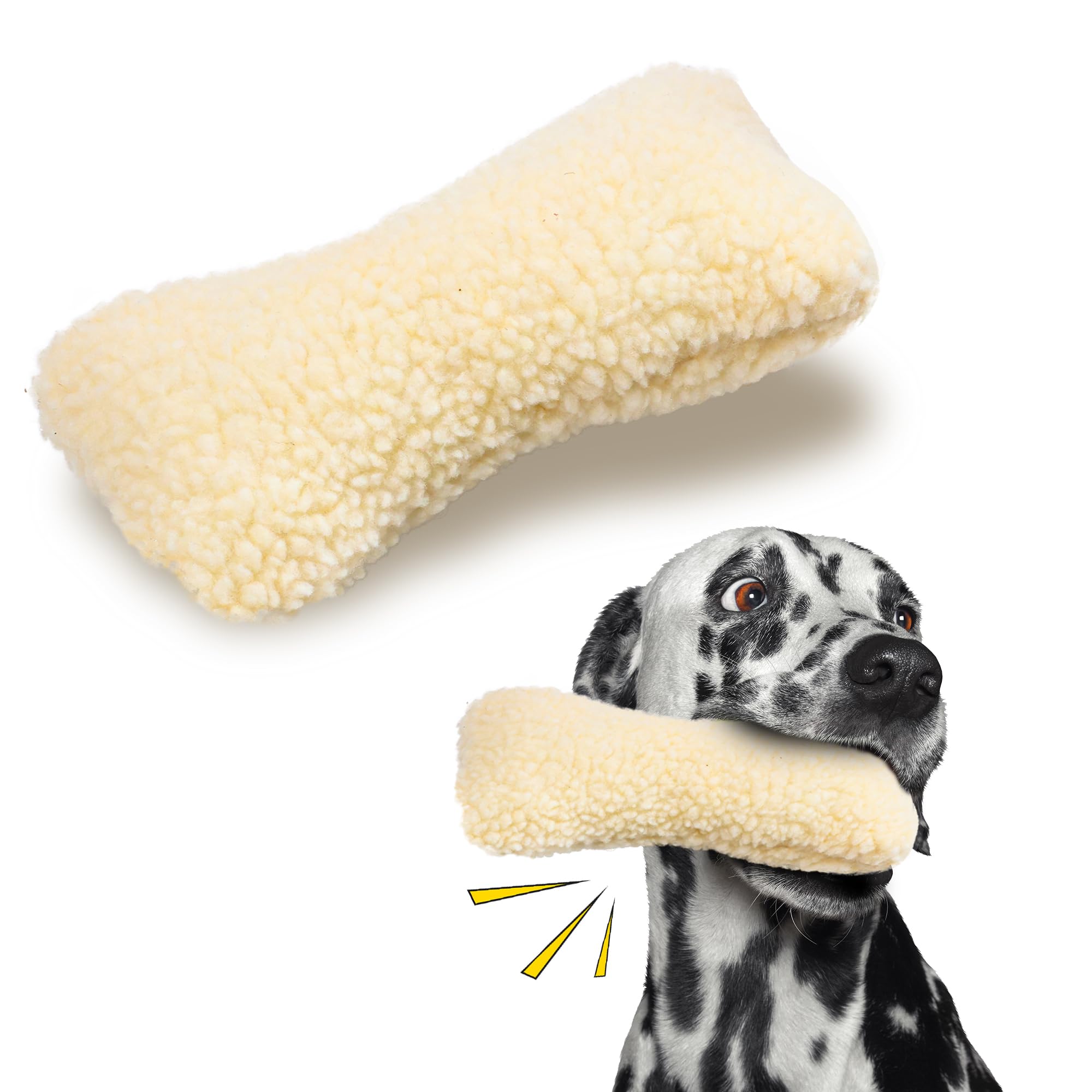 SPOT Vermont Style Fleece Bone Dog Toy - Soft Squeaky Plush Comfort Toy for Small and Medium Dogs and Puppies, Ideal for Light Chewers, 9 inch