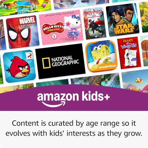 Amazon Fire HD 10 Kids Pro tablet (newest model) ages 6-12 | Bright 10.1" HD screen | Slim case for older kids, ad-free content, parental controls, 13-hr battery, 32 GB, Mint