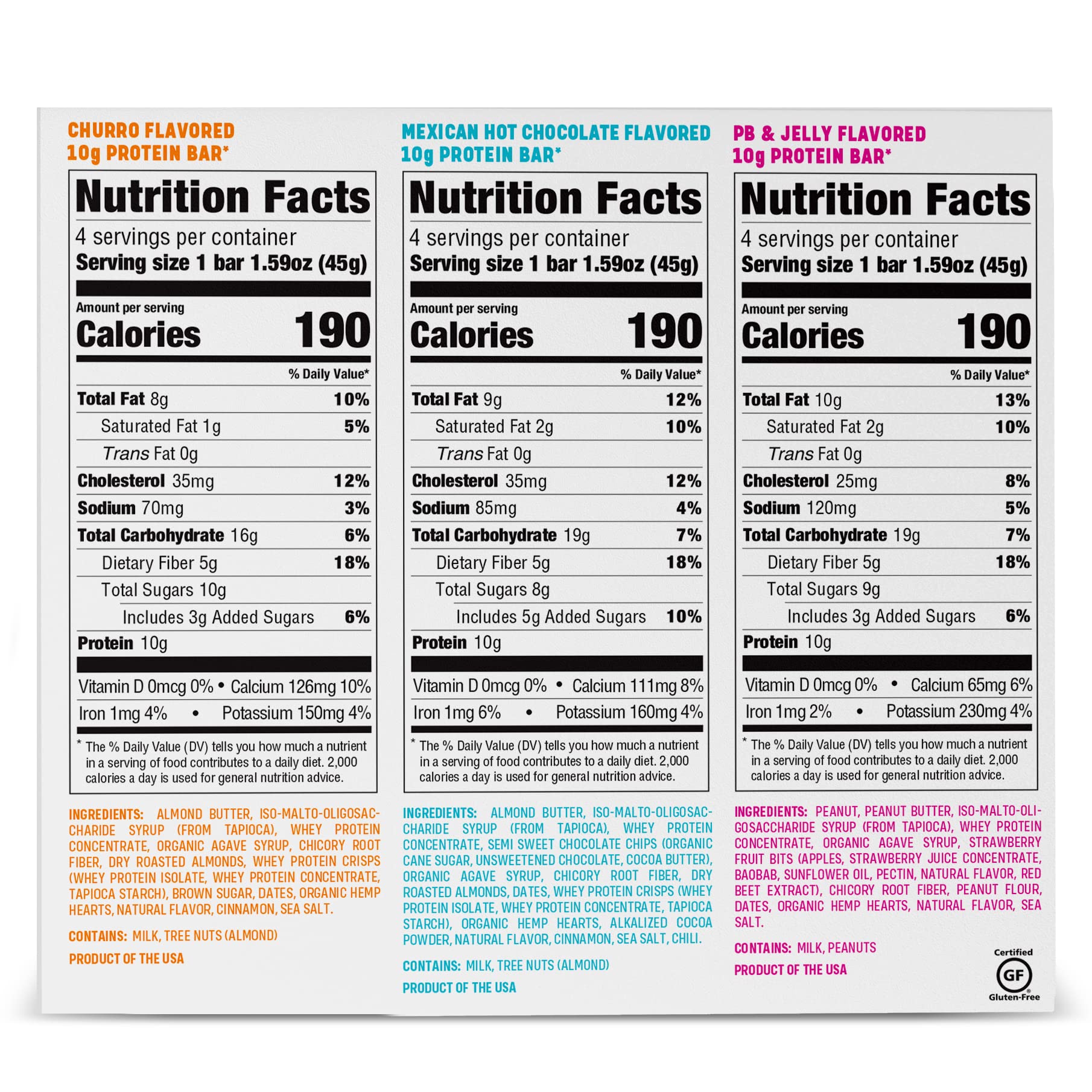 UNiTE Protein Bar, 10g Protein, 200 Calories, Variety Pack, Real Ingredients, No Artificial Sweeteners or Flavors, Gluten & Soy Free, High Protein, Women Owned, 1.59 Oz Bars (12 Pack)