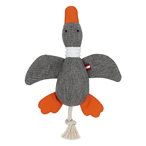 Plush Dog Toy for Chewers -Dodo The Duck- Soft, Durable, Squeaky & Tough - Cute Stuffed Pet Chew Toy for Small & Medium Dog Breeds & Puppies by Louie Living - Ideal Gift for Pet Owners