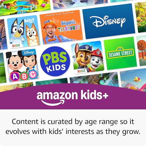 Amazon Fire 10 HD Kids tablet (newest model) ages 3-7 | Bright 10.1" HD screen with included ad-free and exclusive content, robust parental controls, 13-hr battery, 32 GB, Pink