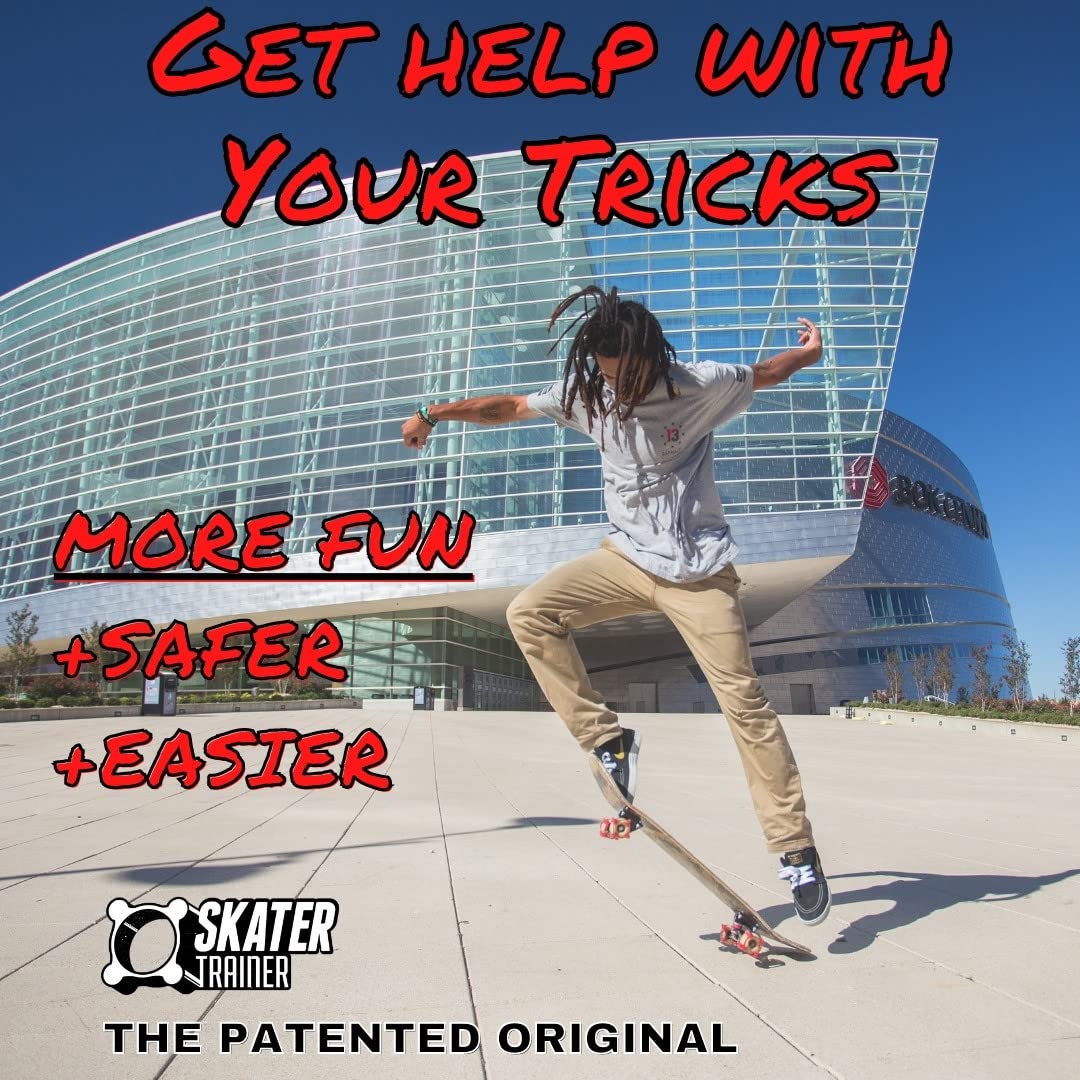 Skater Trainers get Skateboard Tricks - Coolest Stocking Stuffers for Teens Boys Gift Ideas Ages 14 and up 12-14-16 11 10 2024 Gamer Cool Wheels Tech Deck Tool Ramp Boy Teenage (4 Blk)