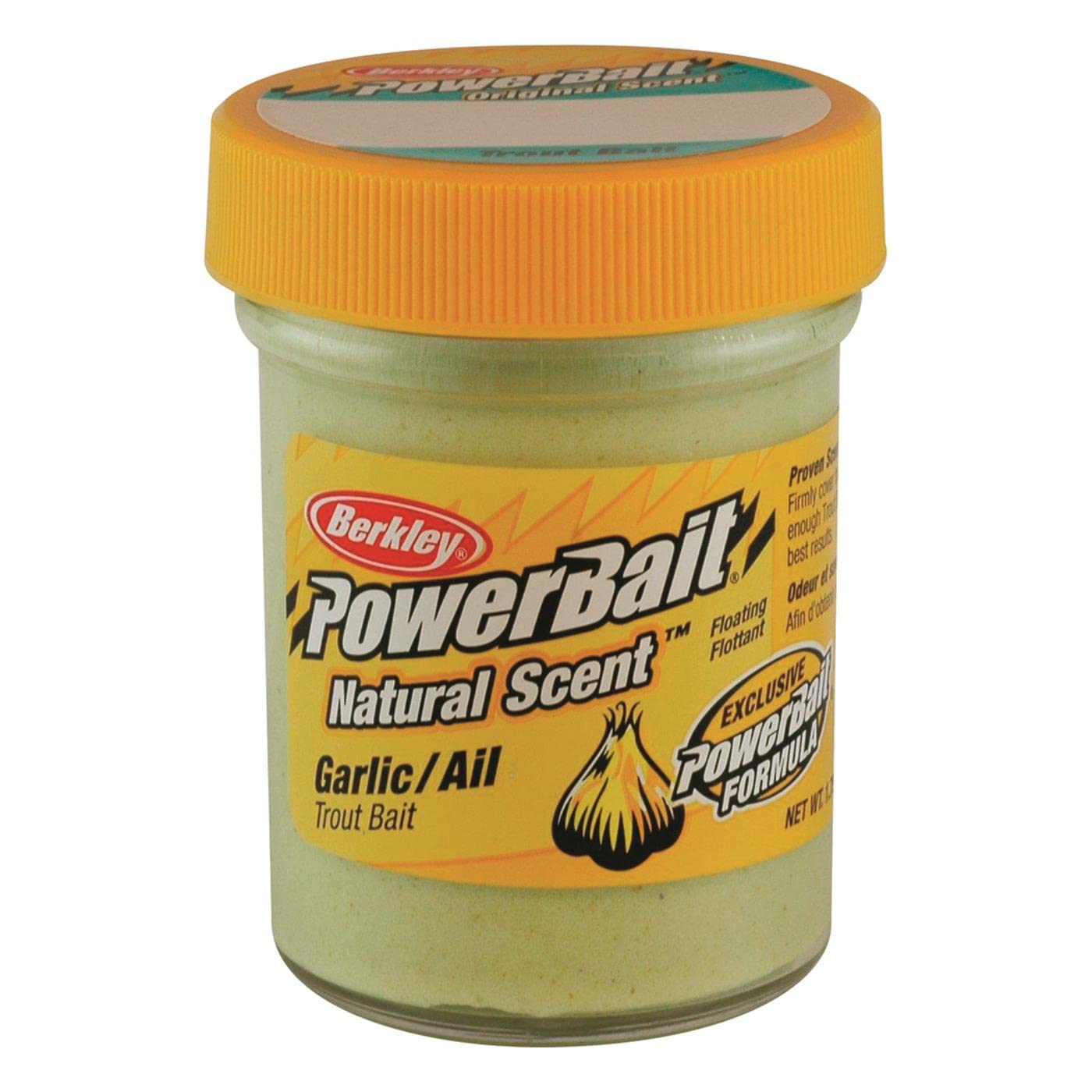 Berkley PowerBait Natural Scent Trout Bait ,Corn Yellow