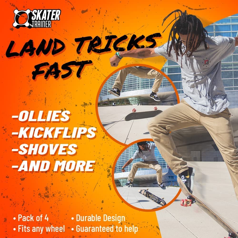 Skater Trainers get Skateboard Tricks - Coolest Stocking Stuffers for Teens Boys Gift Ideas Ages 14 and up 12-14-16 11 10 2024 Gamer Cool Wheels Tech Deck Tool Ramp Boy Teenage (4 Blk)