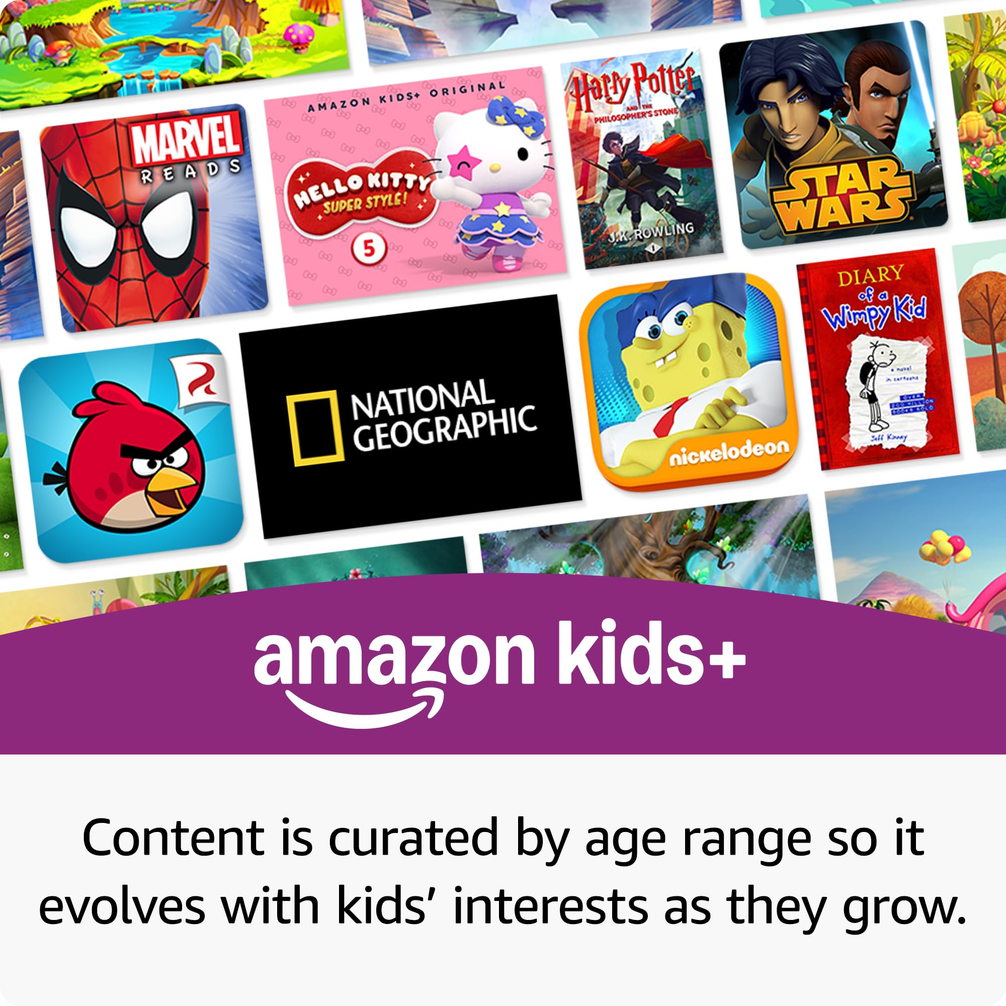New Amazon Fire HD 8 Kids Pro tablet, ages 6-12. Bright 8" HD screen, includes ad-free content, parental controls, 13-hr battery, slim case for older kids, 32GB, Jungle Cat, (2024 release)