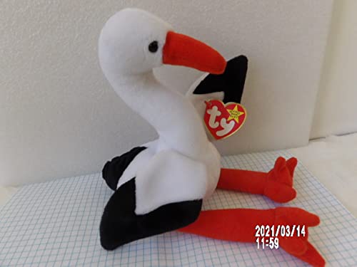 Beanie Babies Baby Ty Stilts Stork Bird w/ Tag ^G#fbhre-h4 8rdsf-tg1334286