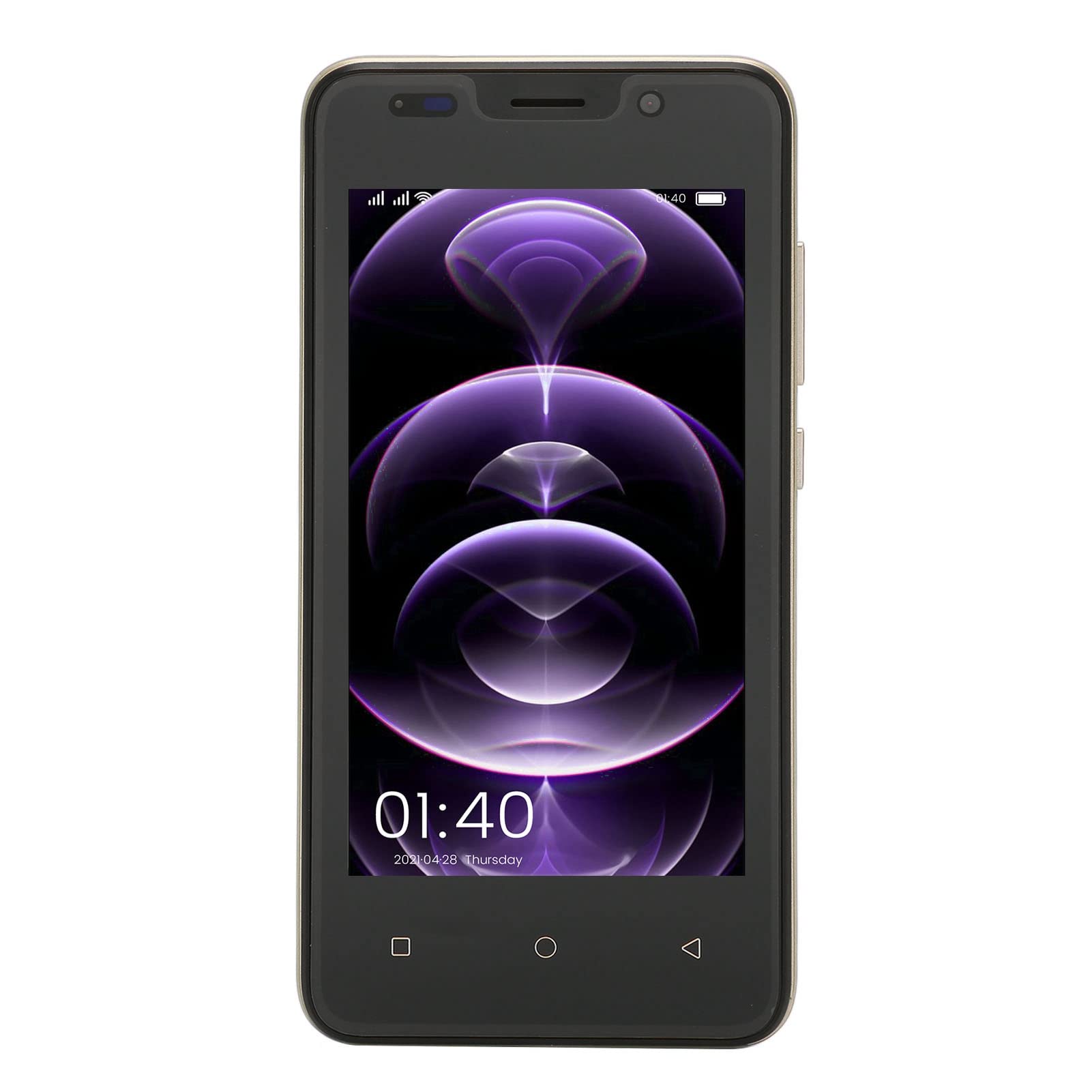 PUSOKEI 4G Cell Phone, Unlocked Android Smartphone, 2GB RAM 32GB ROM, 4.66 Full HD Screen, Dual SIM Slot, Pro Grade Camera, Face Recognition, WiFi, BT, Long Battery Life (Gold)