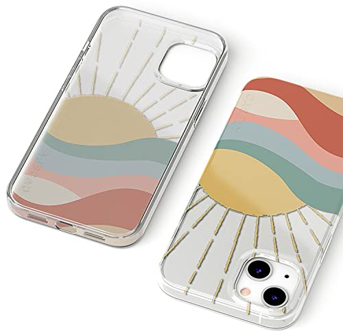 Casely iPhone 13 Sun-Themed Case | Colorblock Sunset Sunrise Pattern | Drop Test Certified & Camera Lens Protection