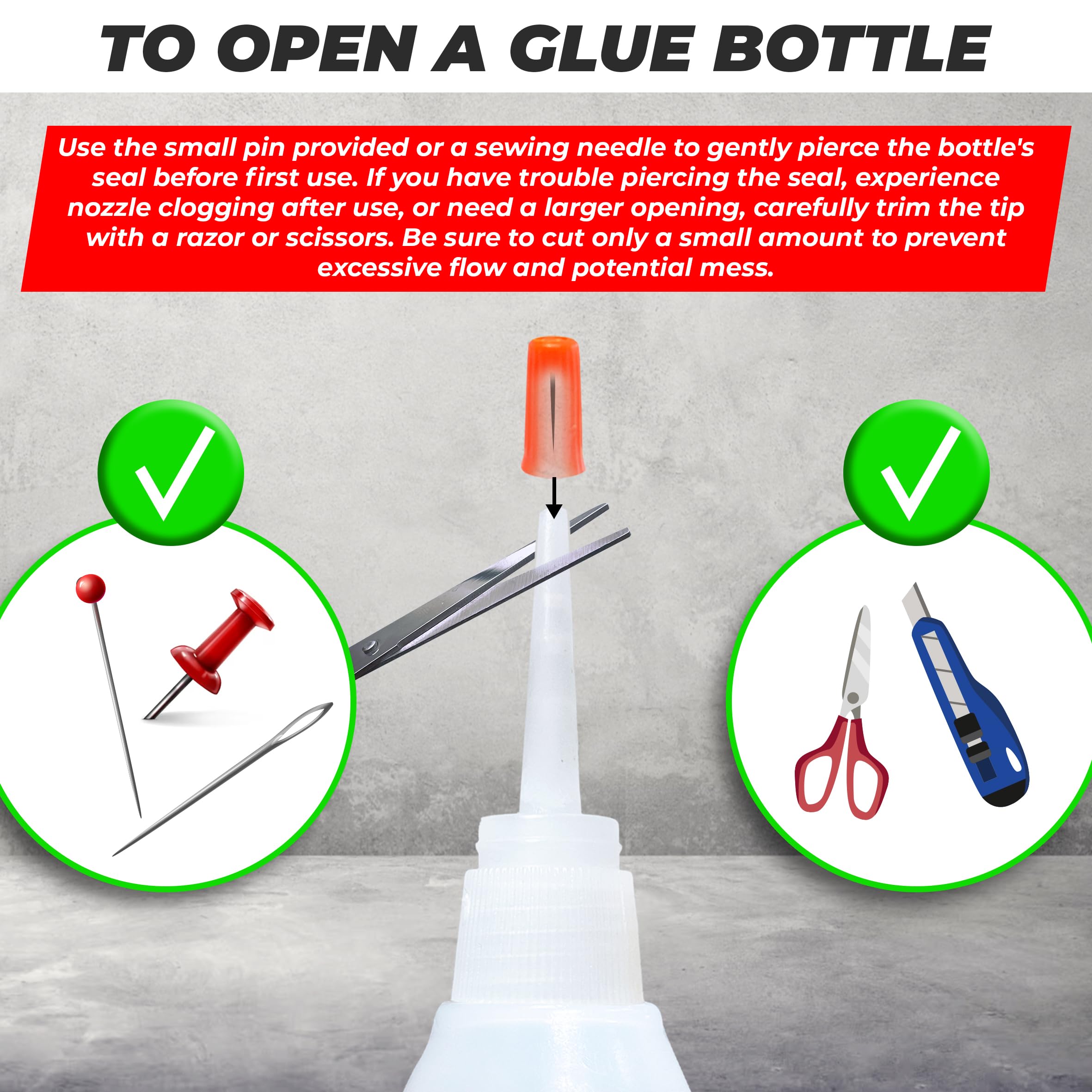 Y'allCanDiy Super Glue for Plastic 20g (.7 oz) - Heavy Duty Glue for Legos & Miniatures. CA Glue Adhesive for PLA, 3D Printing, Toys, Car, ABS, PVC, DIY Kits