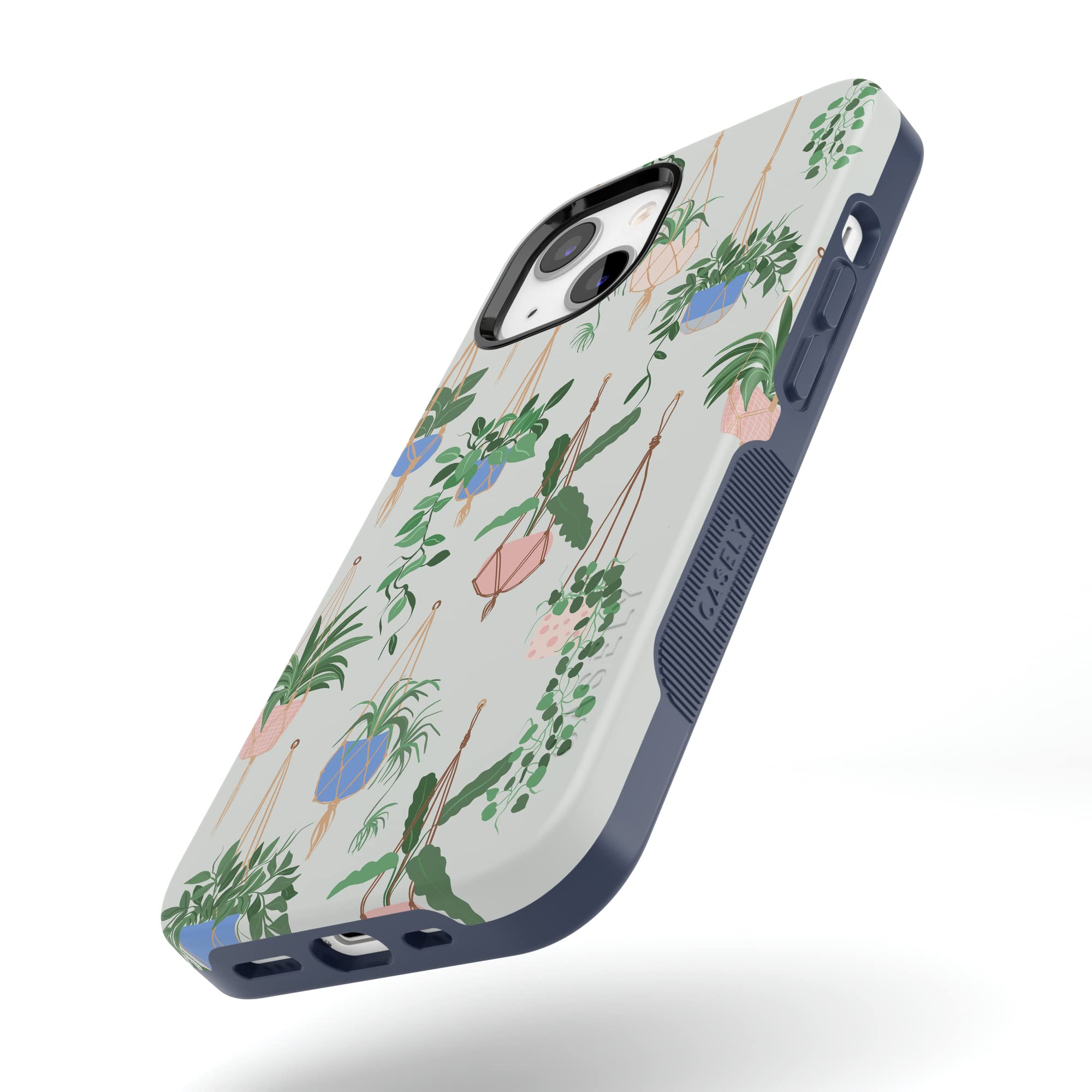 Casely iPhone 13 Floral Case | Compatible with MagSafe | Hanging Around | Potted Plants Case