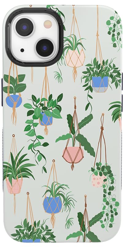 Casely iPhone 13 Floral Case | Compatible with MagSafe | Hanging Around | Potted Plants Case