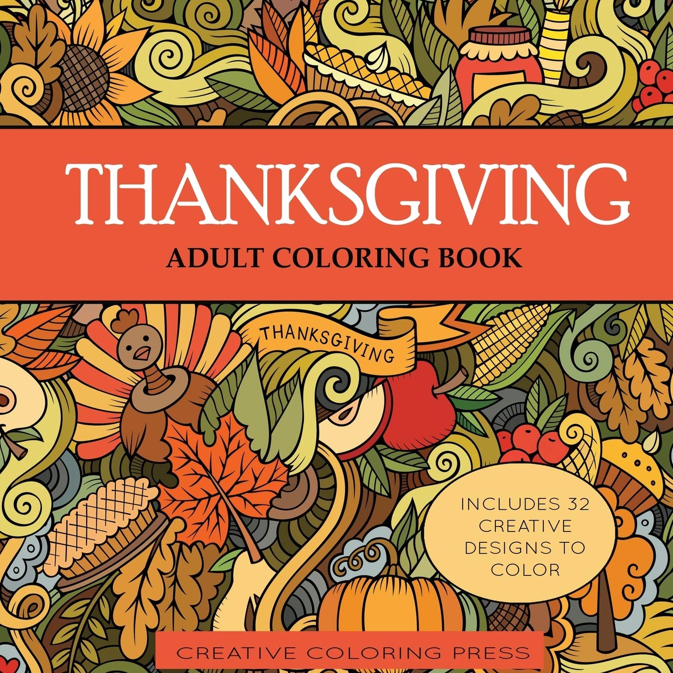 Thanksgiving Adult Coloring Book