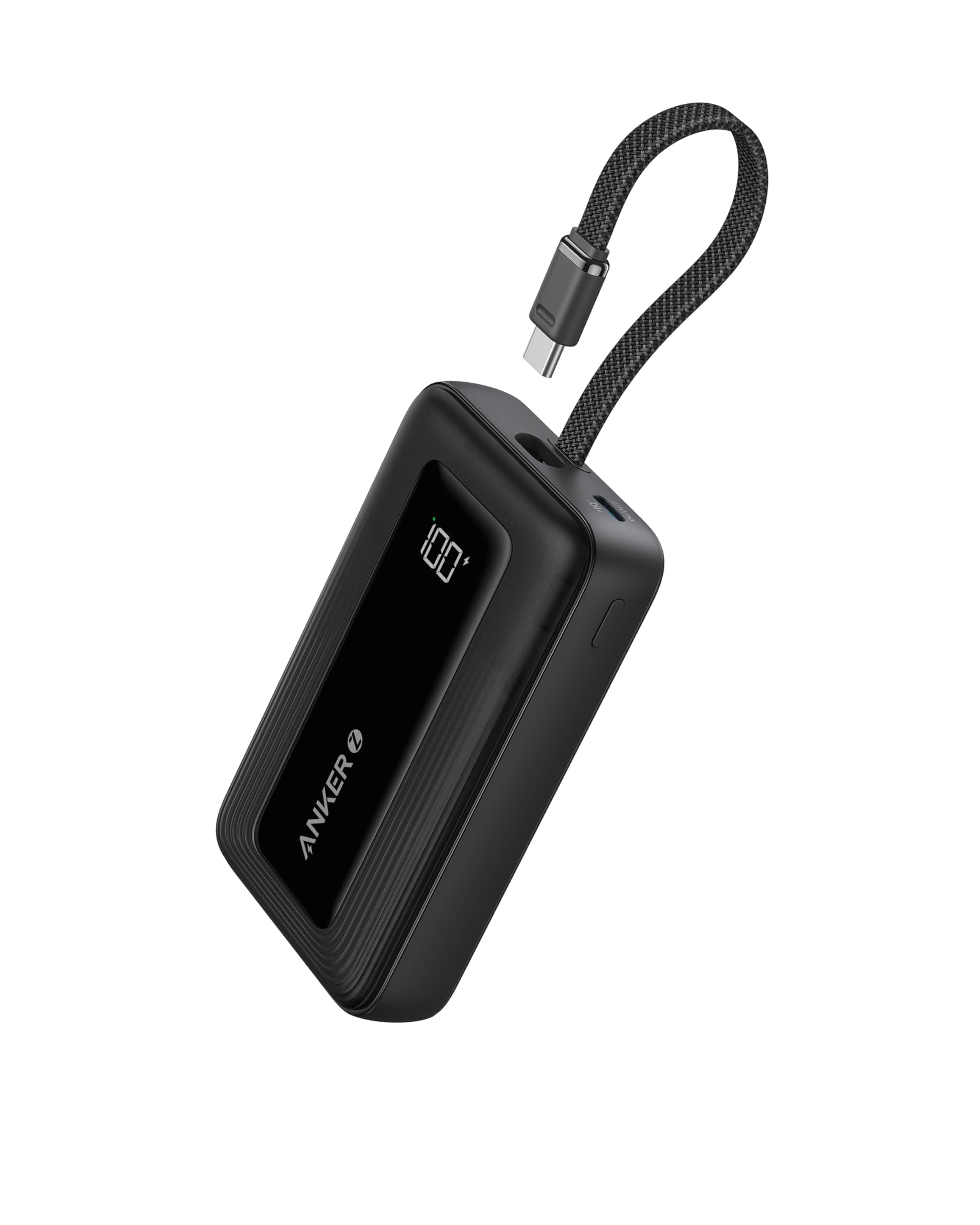 Anker Portable Charger, 10,000mAh 30W Power Bank, USB-C in and Out Fast Charging Battery Pack, Travel Essential Phone Power Bank, for iPhone 16/15/14/13/12, iPad, MacBook, Galaxy, Google, and More