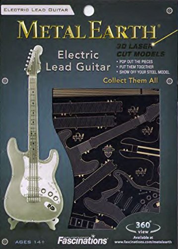 Metal Earth Fascinations Electric Lead Guitar 3D Metal Model Kit