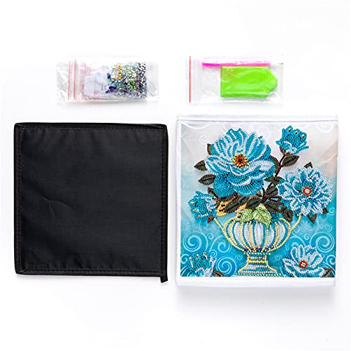 DIY Diamond Painting Storage Cubes Organizer Container Kits, Folding Storage Box with DIY Diamond Painting Art Craft Kits for Desktop Toys Sundries Pantry Closet, Toys, Bedroom Organizer.