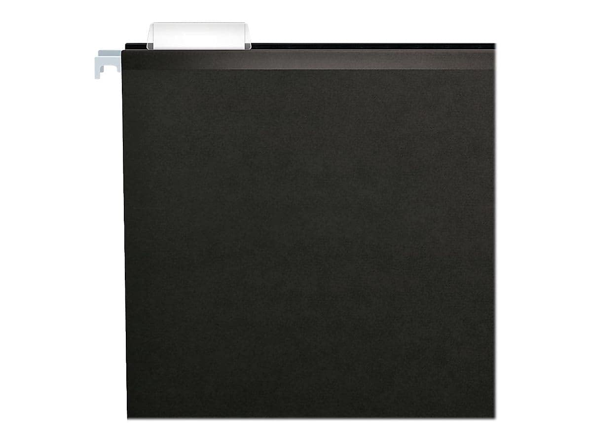 Pendaflex 04152 1/5 BLA Reinforced Hanging File Folders, Letter Size, Black, 1/5 Cut, 25/BX (4152 1/5 BLA)