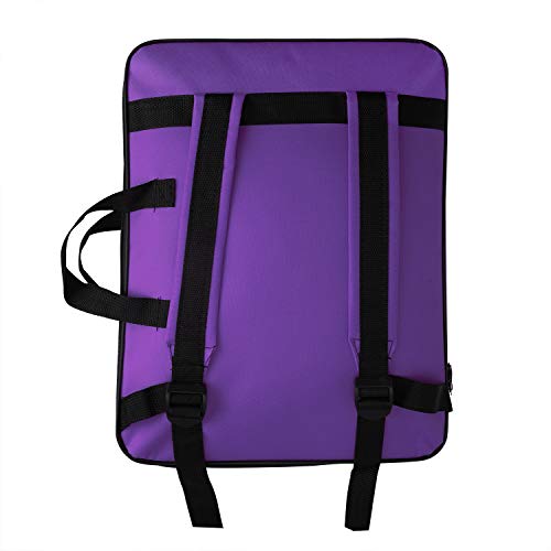 Water-Resistant Art Portfolio Bag Artboard Carrying Case Paint Drawing Sketch Pad Handheld Backpack Sketching Painting Pigment Storage Bag