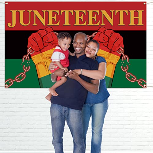 Juneteenth Backdrop Banner African American Independence Day Black Liberation Parade Photography Wall Background Decoration