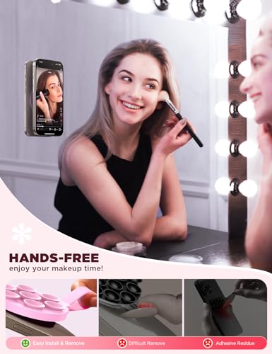 JOYROOM Magnetic Suction Phone Case Mount, Silicone Suction Cup Phone Grip Holder Stand for iPhone & Android, Hands-Free Cell Phone Accessory Holder for Selfies & Tiktok Videos
