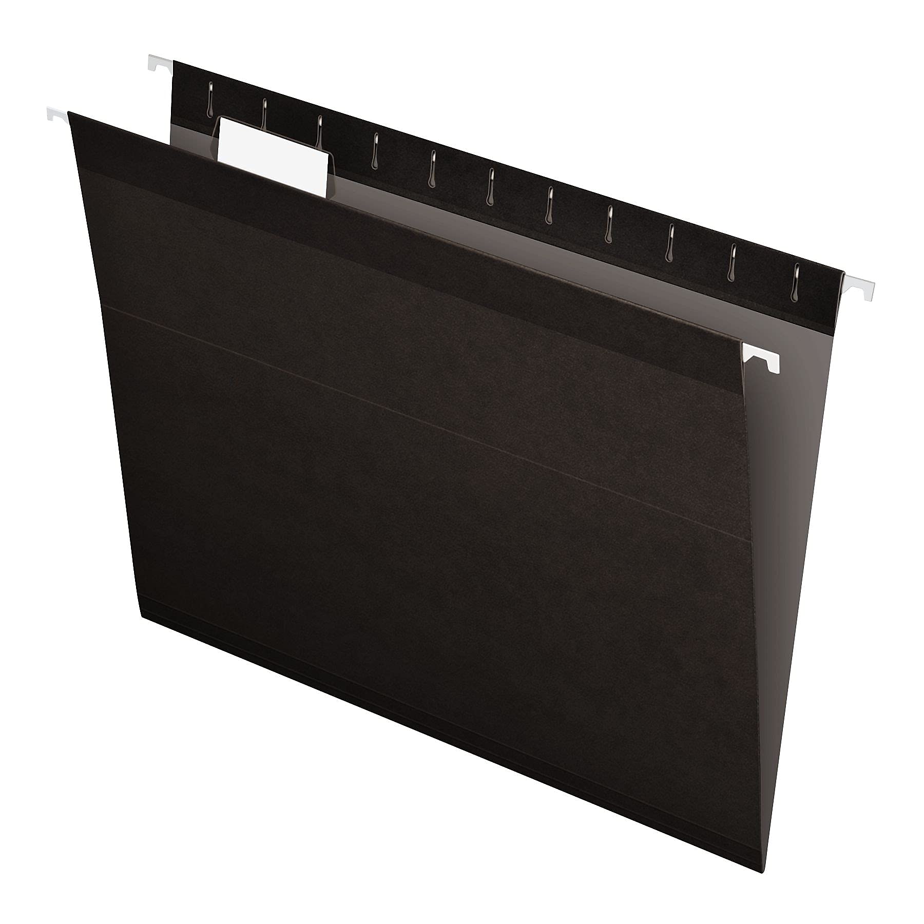 Pendaflex 04152 1/5 BLA Reinforced Hanging File Folders, Letter Size, Black, 1/5 Cut, 25/BX (4152 1/5 BLA)