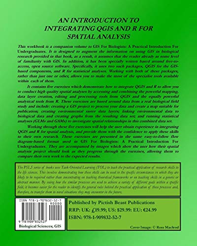 An Introduction To Integrating QGIS And R For Spatial Analysis (GIS For Biologists Workbooks)