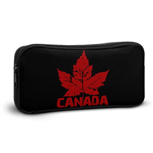 Canada Pencil Case Stationery Pen Pouch Portable Makeup Storage Bag Organizer Gift