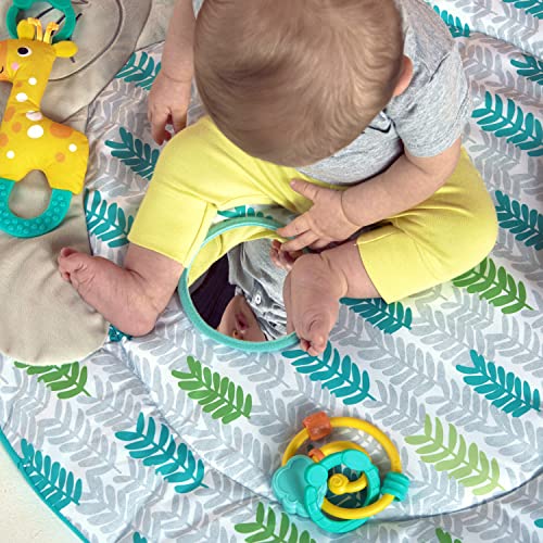 Bright Starts Hug 'N Cuddle Activity Gym & Playmat with Take-Along Toys