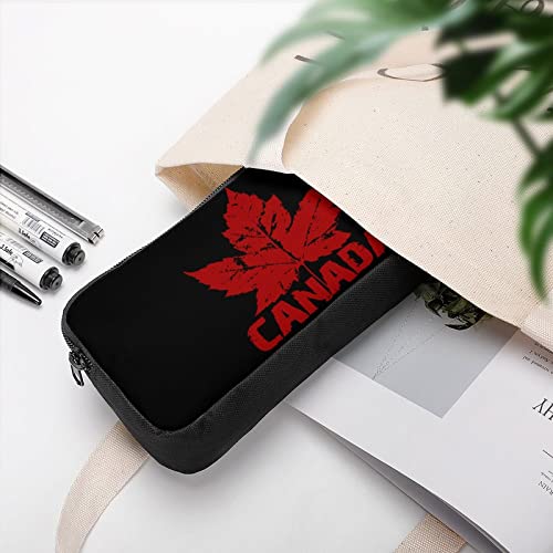 Canada Pencil Case Stationery Pen Pouch Portable Makeup Storage Bag Organizer Gift