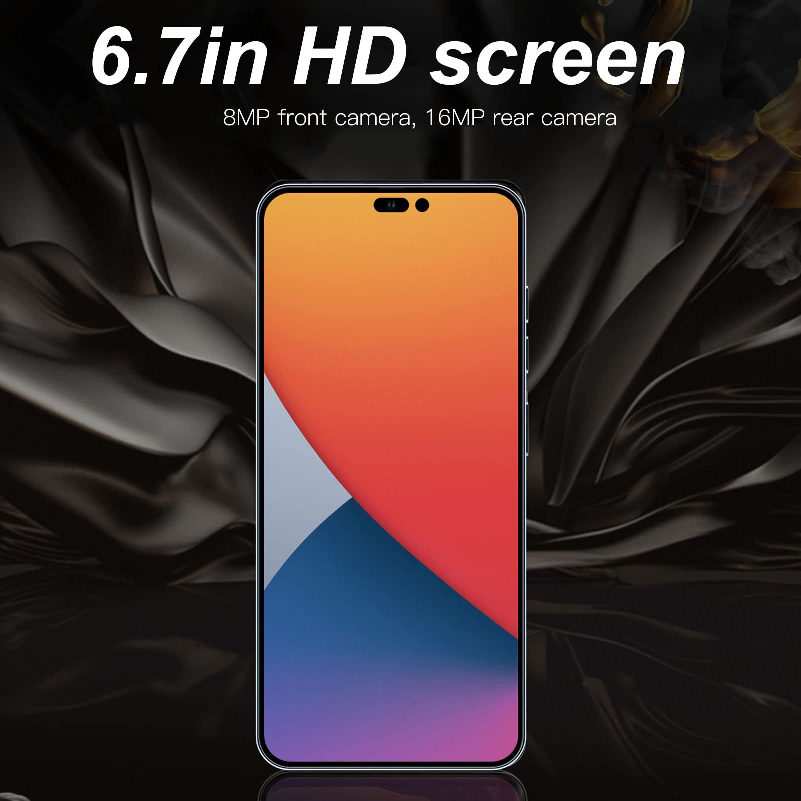 Pomya I14proMax Smartphone, Unlocked Cell Phone for Android10, 4G Network Dual SIM, 6.7 Inch 2G 16G Storage, 4000mAh Battery, 13MP 5MP Camera, GPS WiFi Bluetooth5.0 (Blue), BUQEzvufodyq34-13