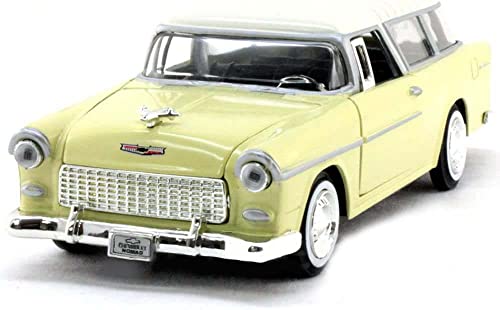 MOTORMAX 73248 1955 55 Chevy BEL AIR Nomad Wagon 1/24 DIECAST Yellow,#G14E6GE4R-GE 4-TEW6W207152