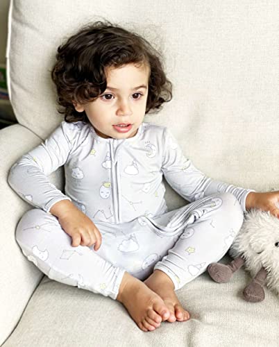 Constellation Grey Bamboo Convertible Footie 0-3 Months