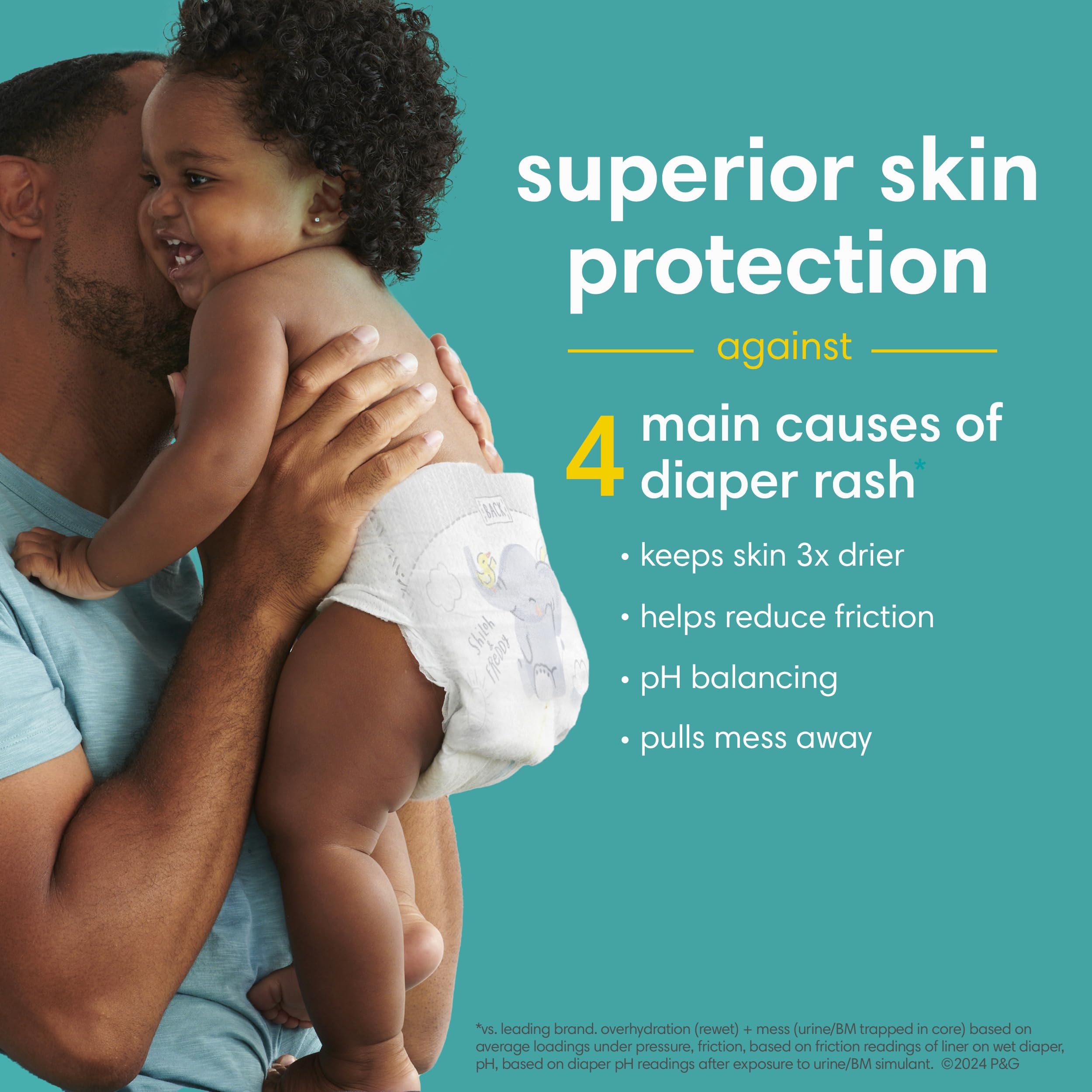 Pampers Baby Diapers - Swaddlers - Size 5, 132 Count, Ultra Absorbent Disposable Infant Diaper